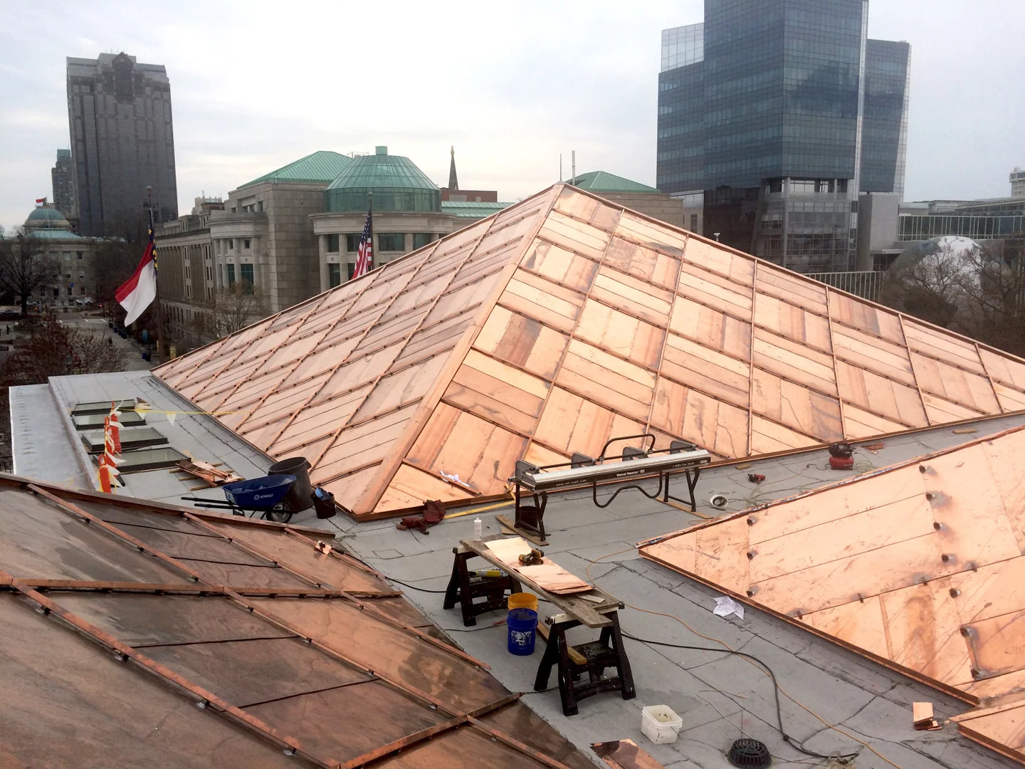 NC Legislative Building Copper Roof - The Century Slate Company